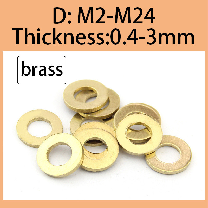Brass washer Copper washer flat washer M2-M24 | Shopee Philippines