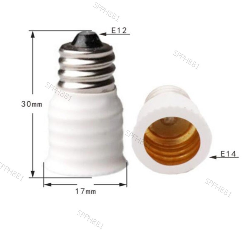 E12 to E14 led light bulb Base Adapter Converter Lamp Holder power ...