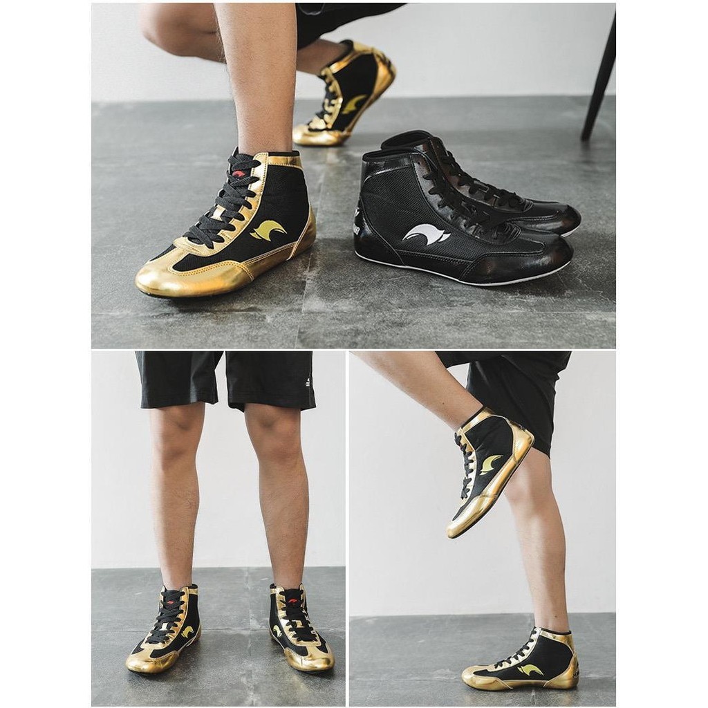 Box Boxing Shoes Men Martial Arts Fighting Comprehensive Training Sanda ...