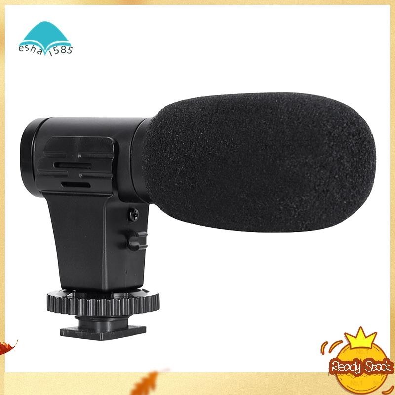 【Eshai585】Camera Microphone Video Microphone On-Camera Mini Condenser ...