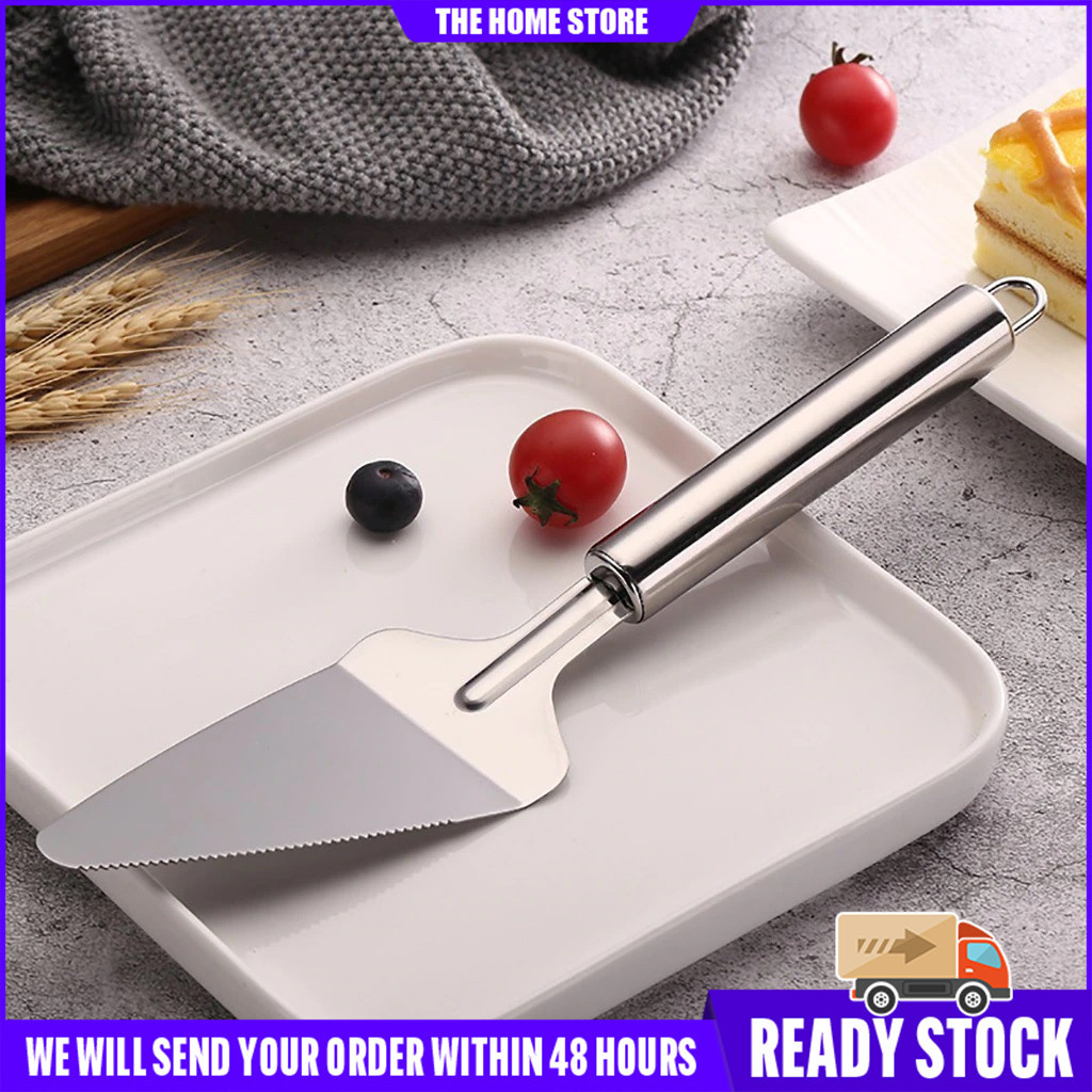 Stainless Steel Cake Spatula Cheese Shovel Thickened with Serrations ...