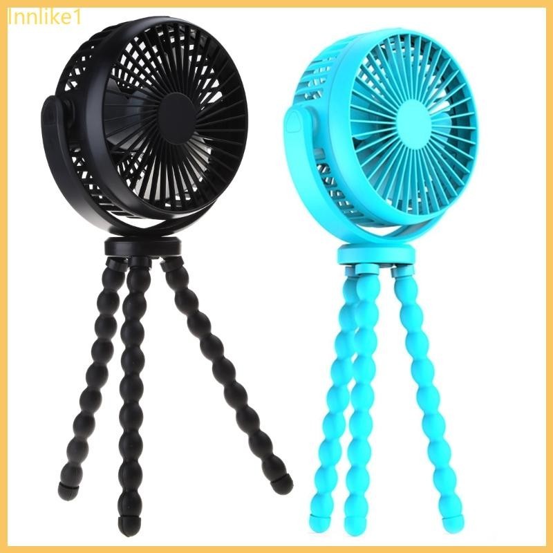 innlike1 Mini Portable Fan for Stroller Bike Wheelchair USB Chargeable ...