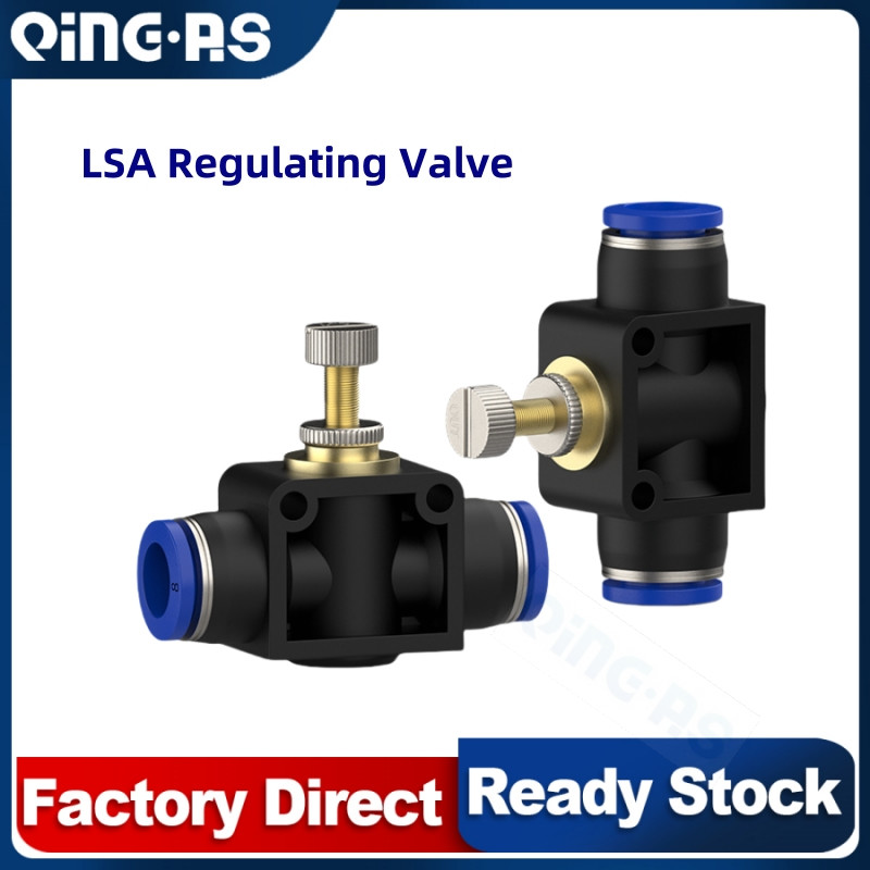 Flow Speed Control Valve 6mm 4mm 8mm 10mm 12mm Pneumatic Air 6 Airflow ...