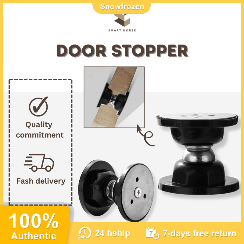 Magnetic Door Stopper No Drilling To Protect Wall Automatic Stainless ...