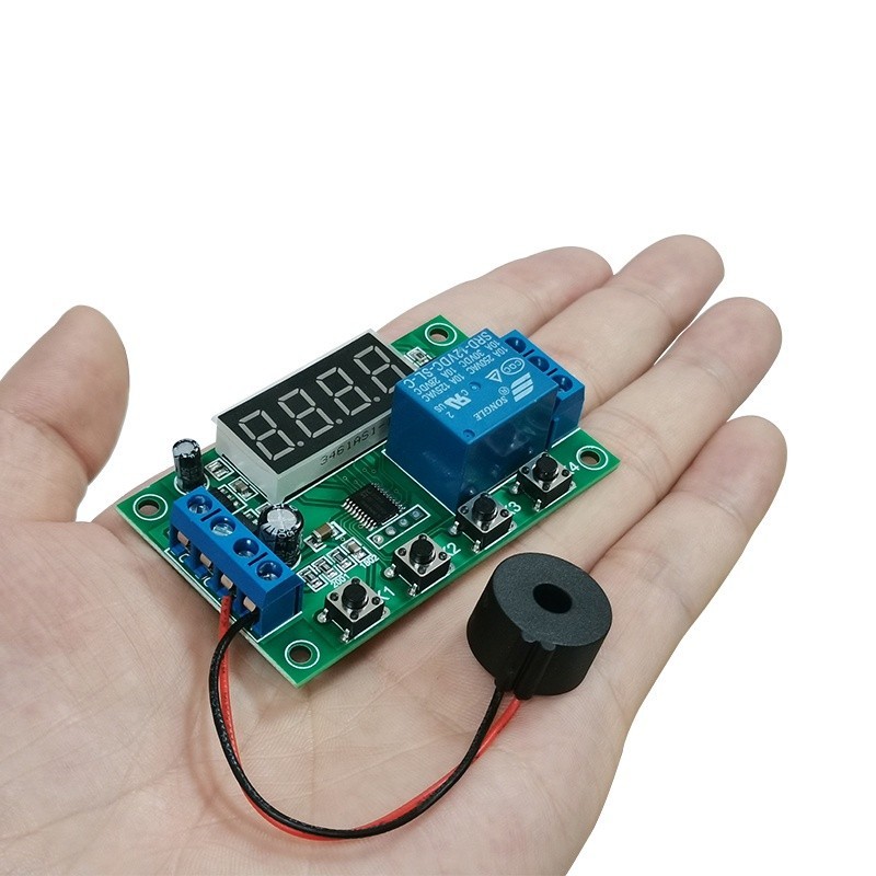 AC 220V current detection relay module overload blocking protection ...