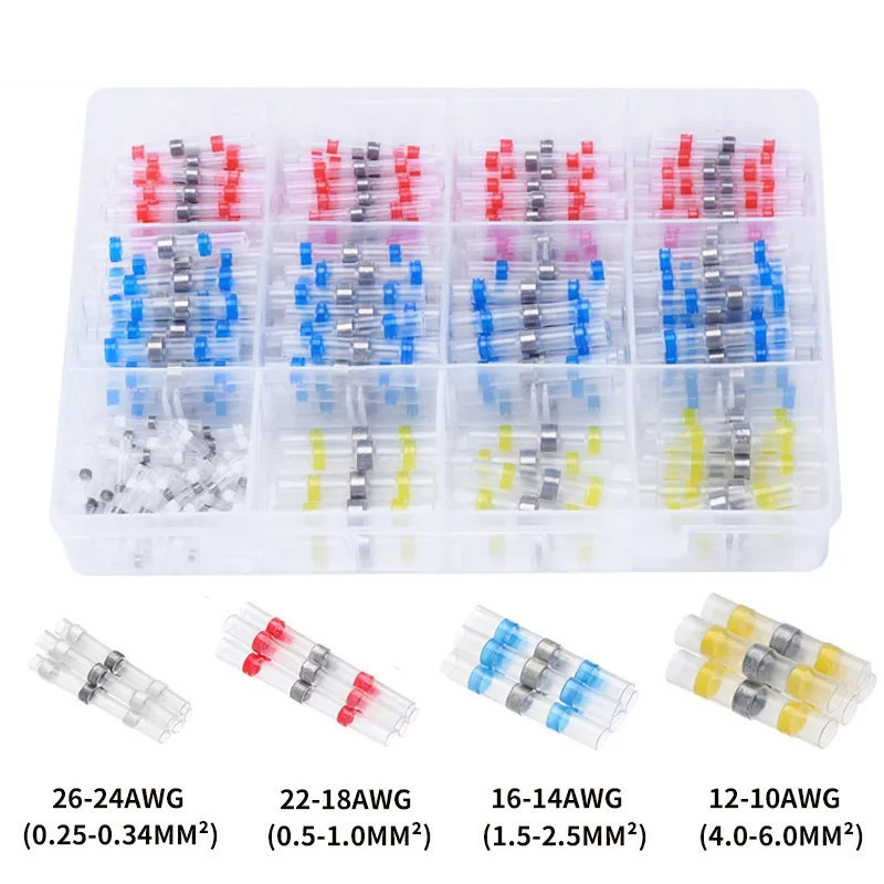 [READY STOCK] 50-1128pcs Wire Connector Electrical Connectors Solder ...
