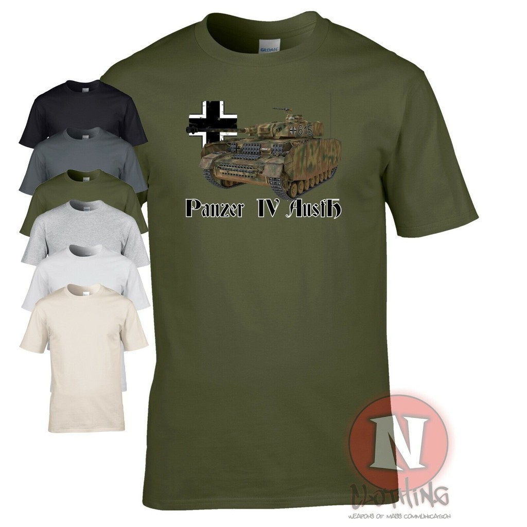Panzer 4 Ausf H tank t-shirt WW2 German military armour World of war ...