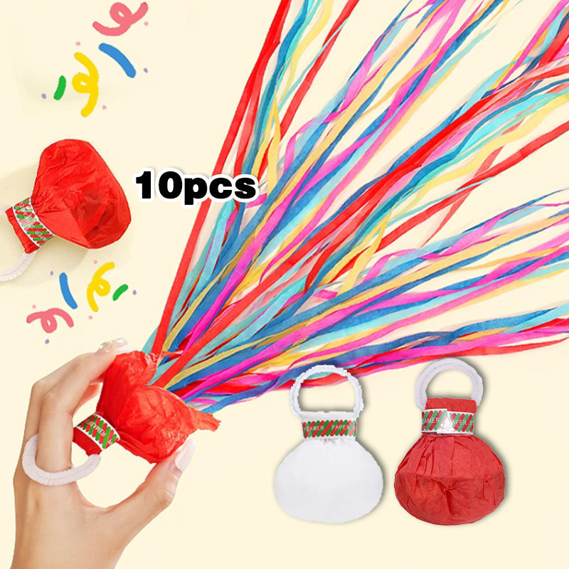 10pcs Hand Throw Confetti Hand Throw Streamer For Party Celebration ...