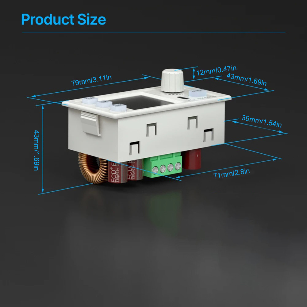 RK6006/RK6006-BT 60V 6A 4-Digit Display DC DC Step-Down Module ...