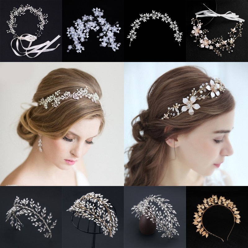 🇵🇭 Philippines Ready Stock Deartiara Alloy Rhinestone Imitation Pearl