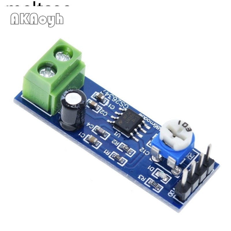5pcs LM386 audio power amplifier module 200 times gain amplifier board ...