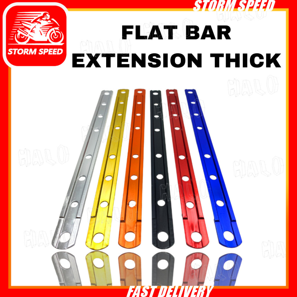 MOTORCYCLE FLAT BAR THICK EXTENSION ALLOY [STORM SPEED] | Shopee ...