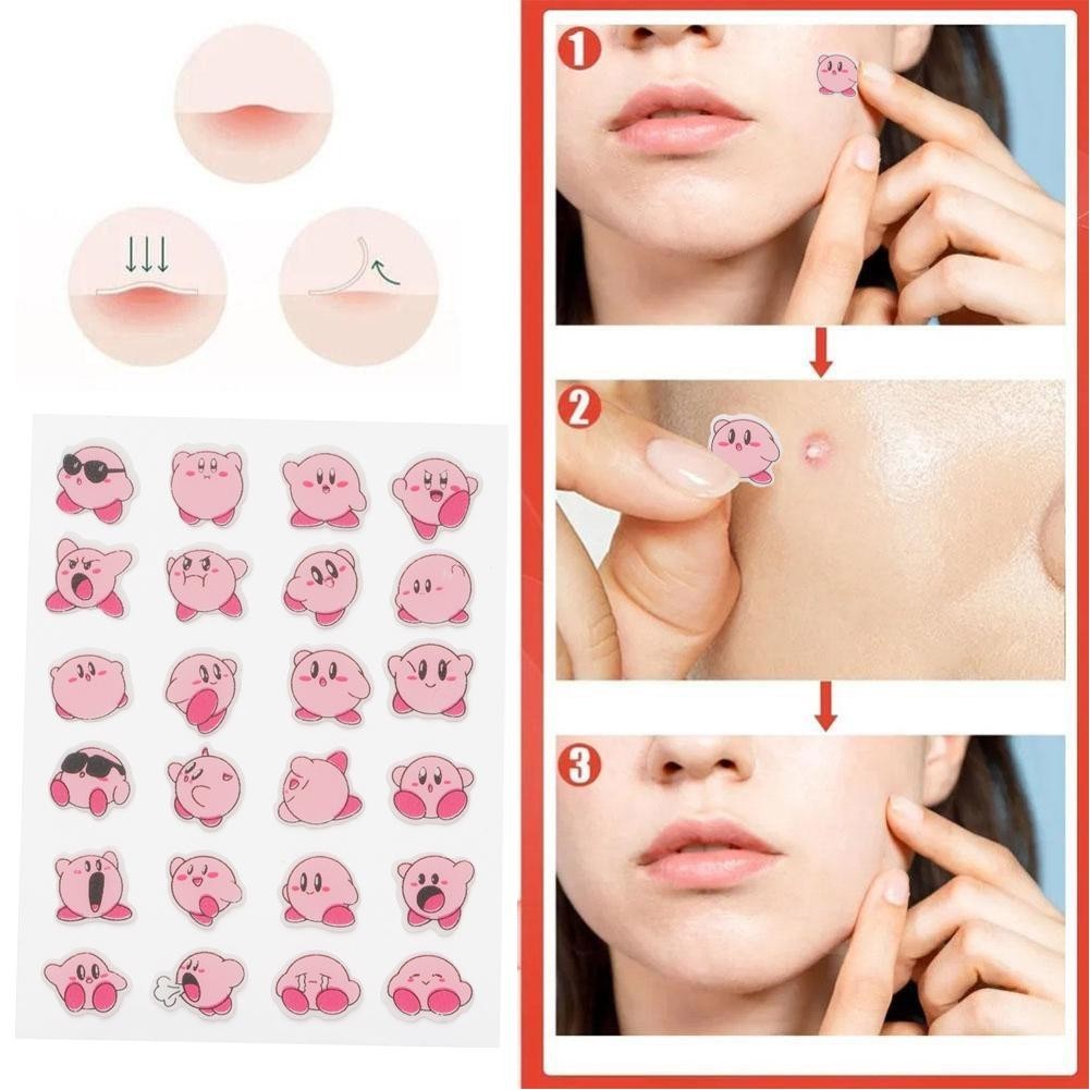 Kirby Super Star Acne Patches Cute Cartoon Facial Care Acne Pimple ...