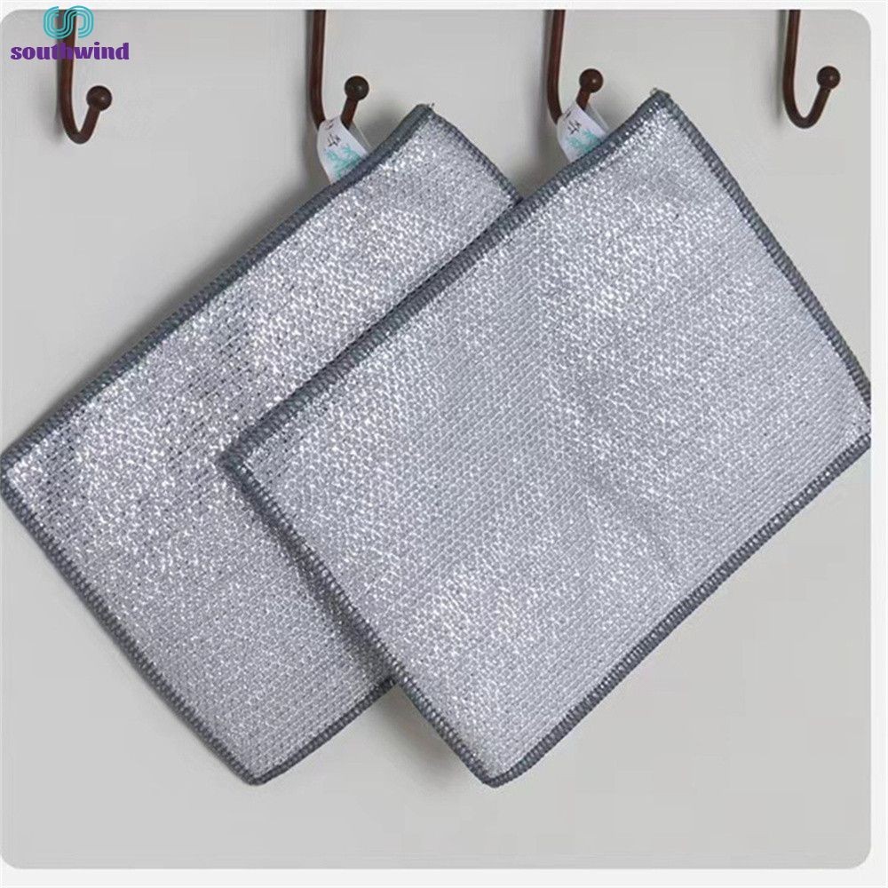 Silver Wire Rag Steel Wire Rag Kitchen Dishcloth Instead Of Steel Wool ...