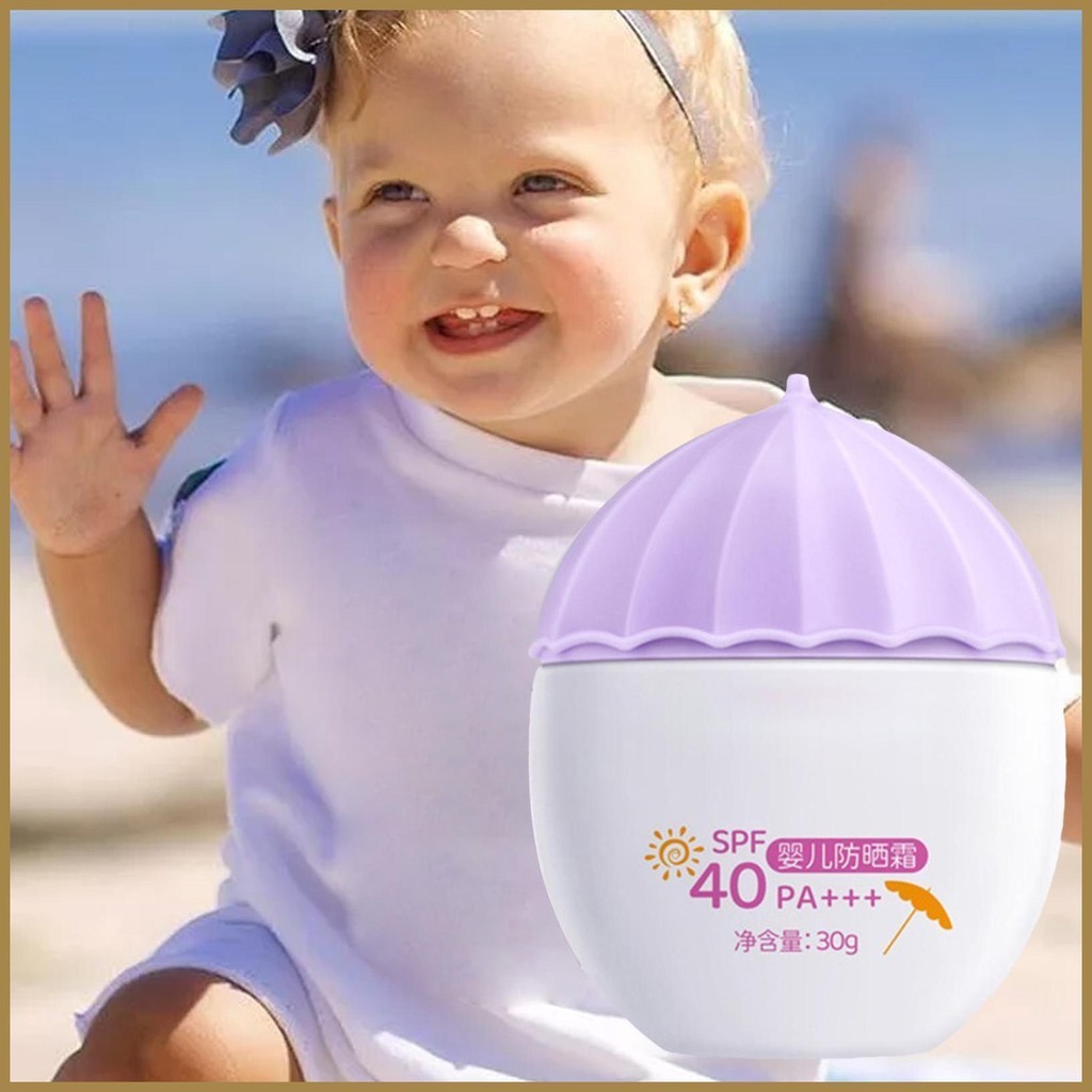 Kids Sunscreen Moisturizer Broad Spectrum SPF40 Gentle Cream Formula ...