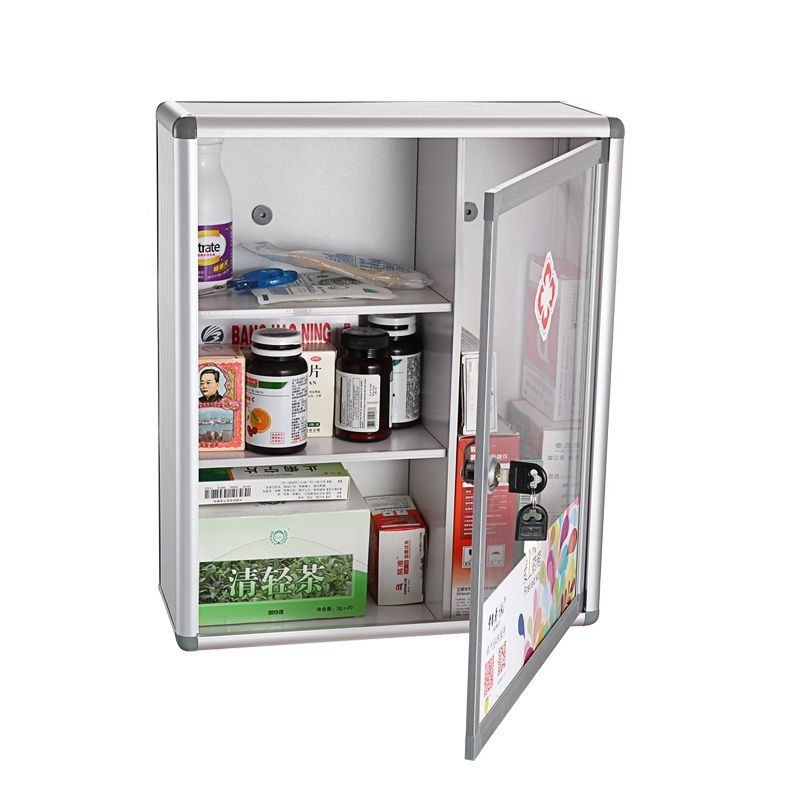 Household medicine box wall-mounted with lock bank hospital enterprise ...