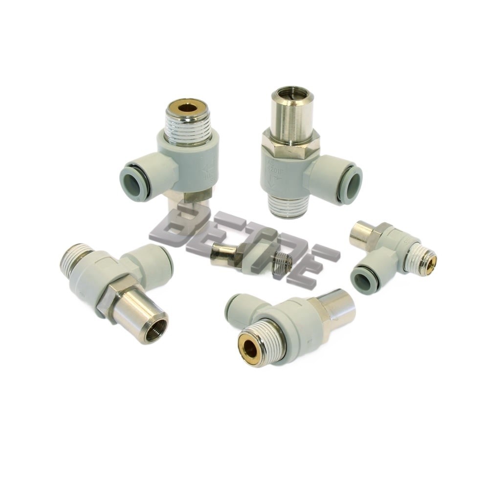 SMC type new pneumatic speed control valve AS series thread intake ...