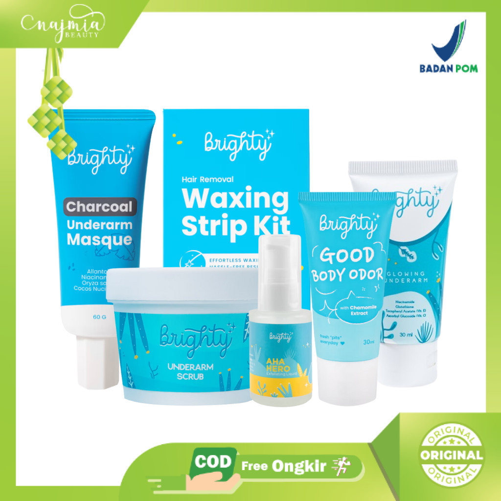 Brighty Underarm Care Series | Charcoal Mask - Waxing Strip Kit - Gel ...