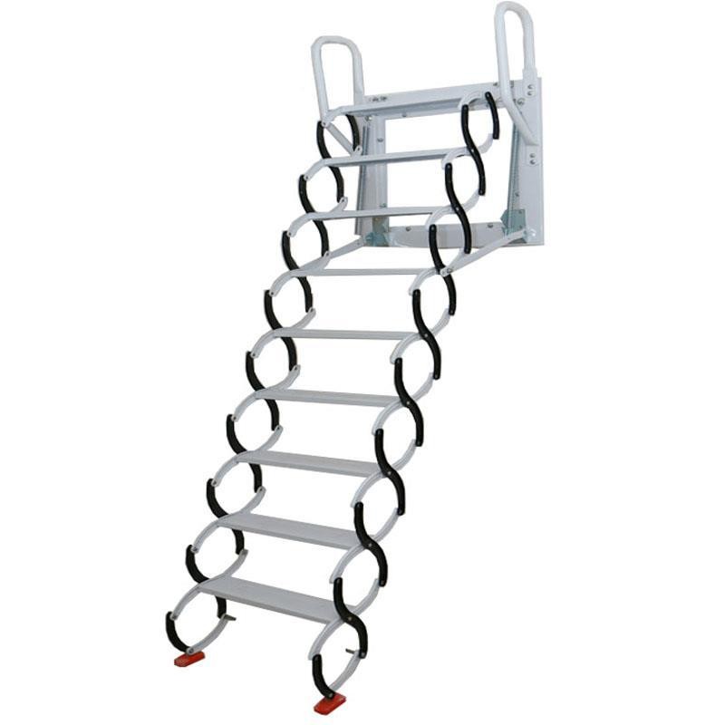 Household Wall-Mounted Loft Retractable Stairs Electric Compound ...
