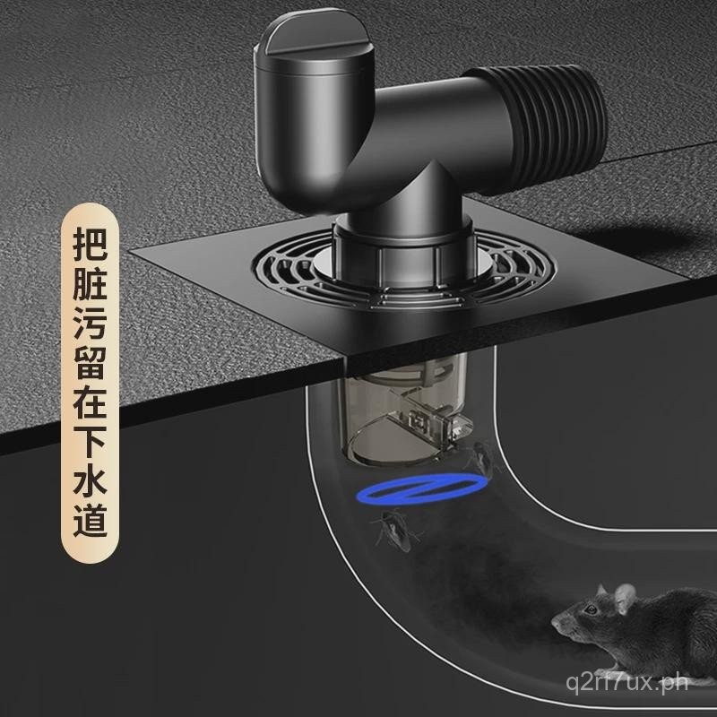 Washing Machine Drain Pipe Floor Drain Connector Stainless Steel Filter ...