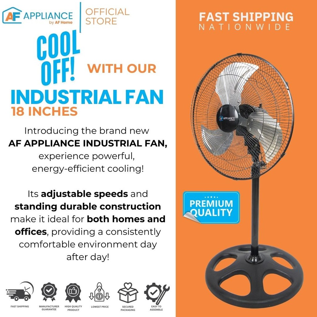 AF Industrial Stand Fan 18" - Affordahome Furniture | Shopee Philippines
