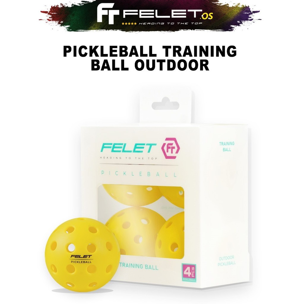 FELET Pickleball Training Ball Outddoor 40 Holes by FLEET | Shopee ...
