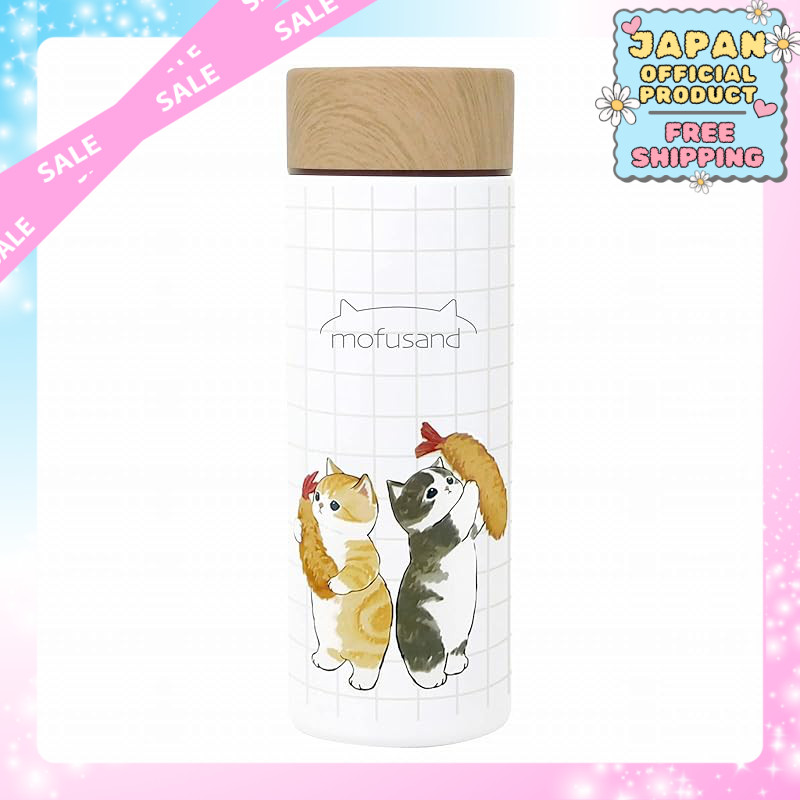 Sanrio Mofusand Vacuum Double Stainless Bottle 400ml Pan-nyan Sanrio Mofusand Vacuum Double ...