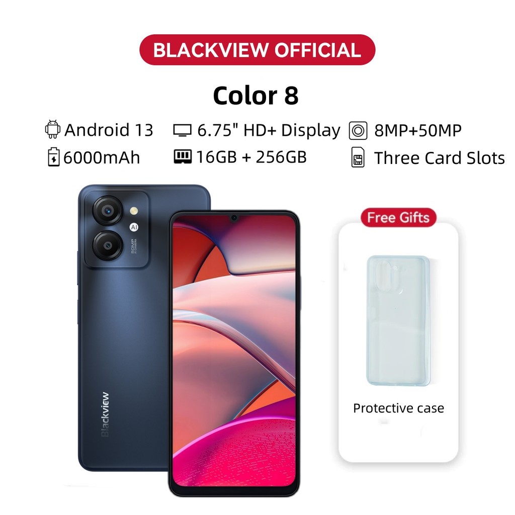 Blackview Color 8 Android Smartphone (6.75'' / 8GB + 256GB) | Shopee ...