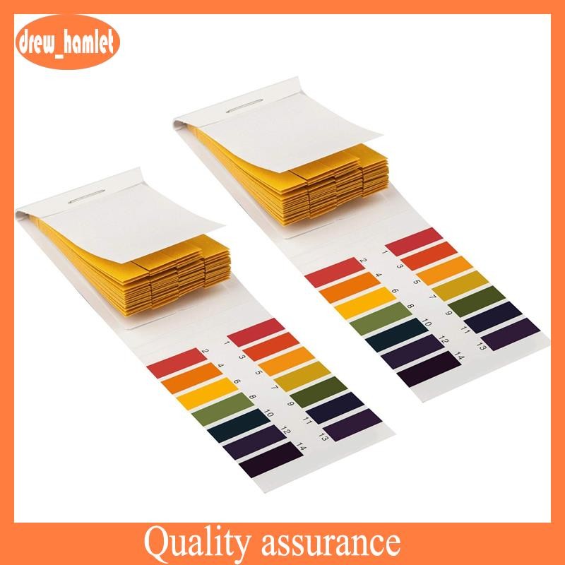 2 Set 160 Strips 1-14 PH Litmus Paper Ph Test Strips Water Cosmetics ...