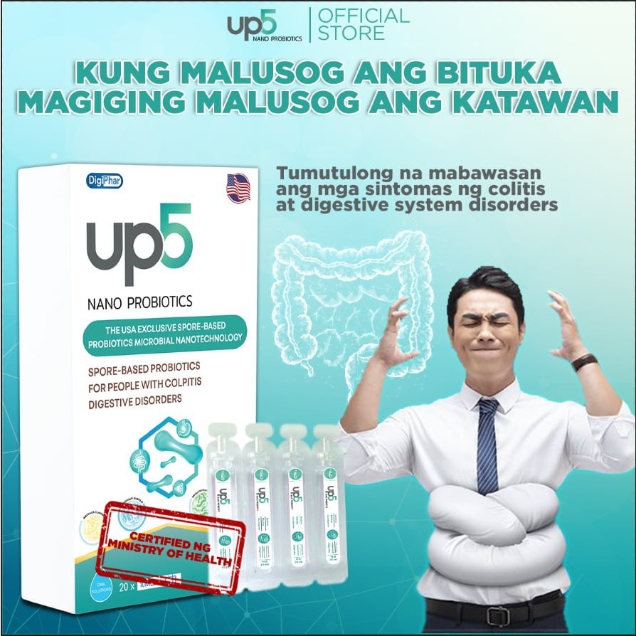Authentic UP5 Nano Probiotics for Colitis, Hemorrhoids, Constipation ...