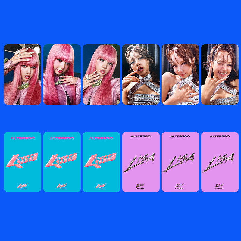 2-16pcs BP BLACKPINK LISA SOLO 2 ALTER EGO Lomo Cards ROCKSTAR JAPAN ...