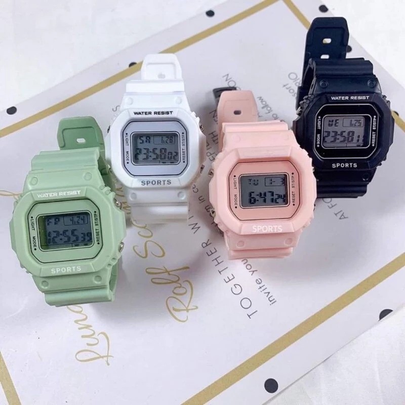 Square Electronic Watch Fashionable Digital Sports Watch Unisex ...