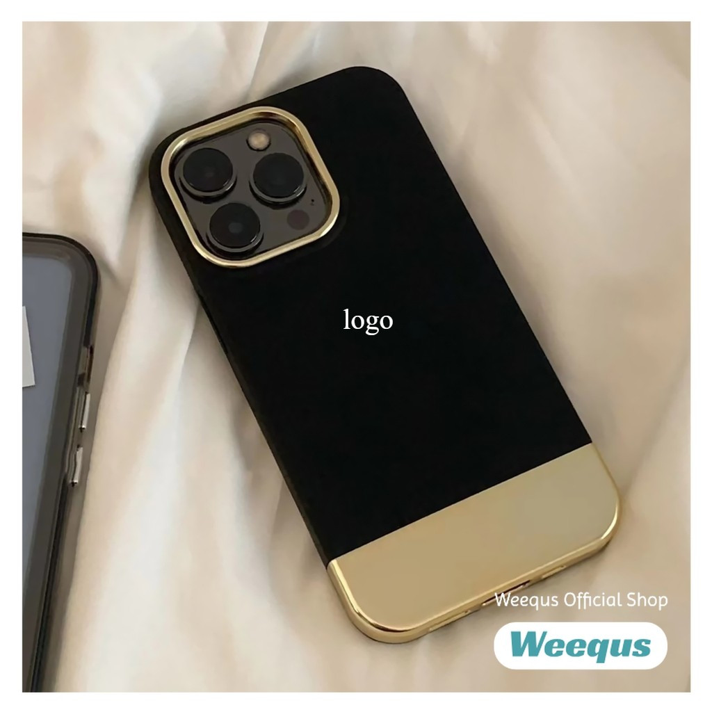 Golden Plated Phone Case for iPhone 11 / 12 / 13 / 14 / 15 Pro Max ...