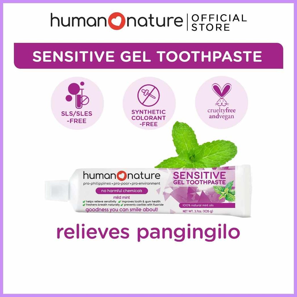 Human|st+Nature'kL*Sensitive%uH_Gel;v`Toothpaste:O_:H_(No:C_Harmful:C ...