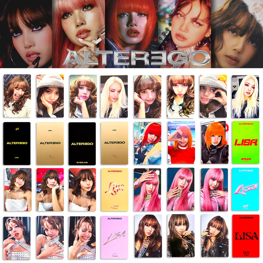 2-8pcs BP LISA SOLO ALTER EGO SUNNI VIXI ROXI Lomo Cards JENNIE RUBY ...