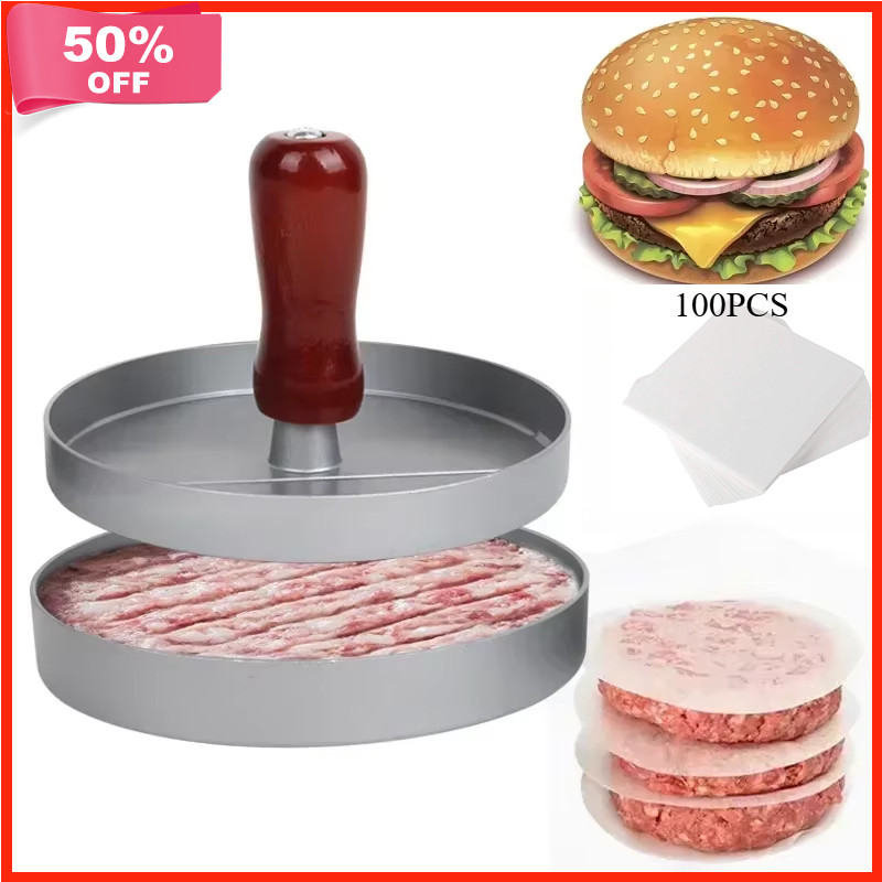 Round Burger Metal Mould Hamburger Patty Maker Grill Press Cooking Tool ...