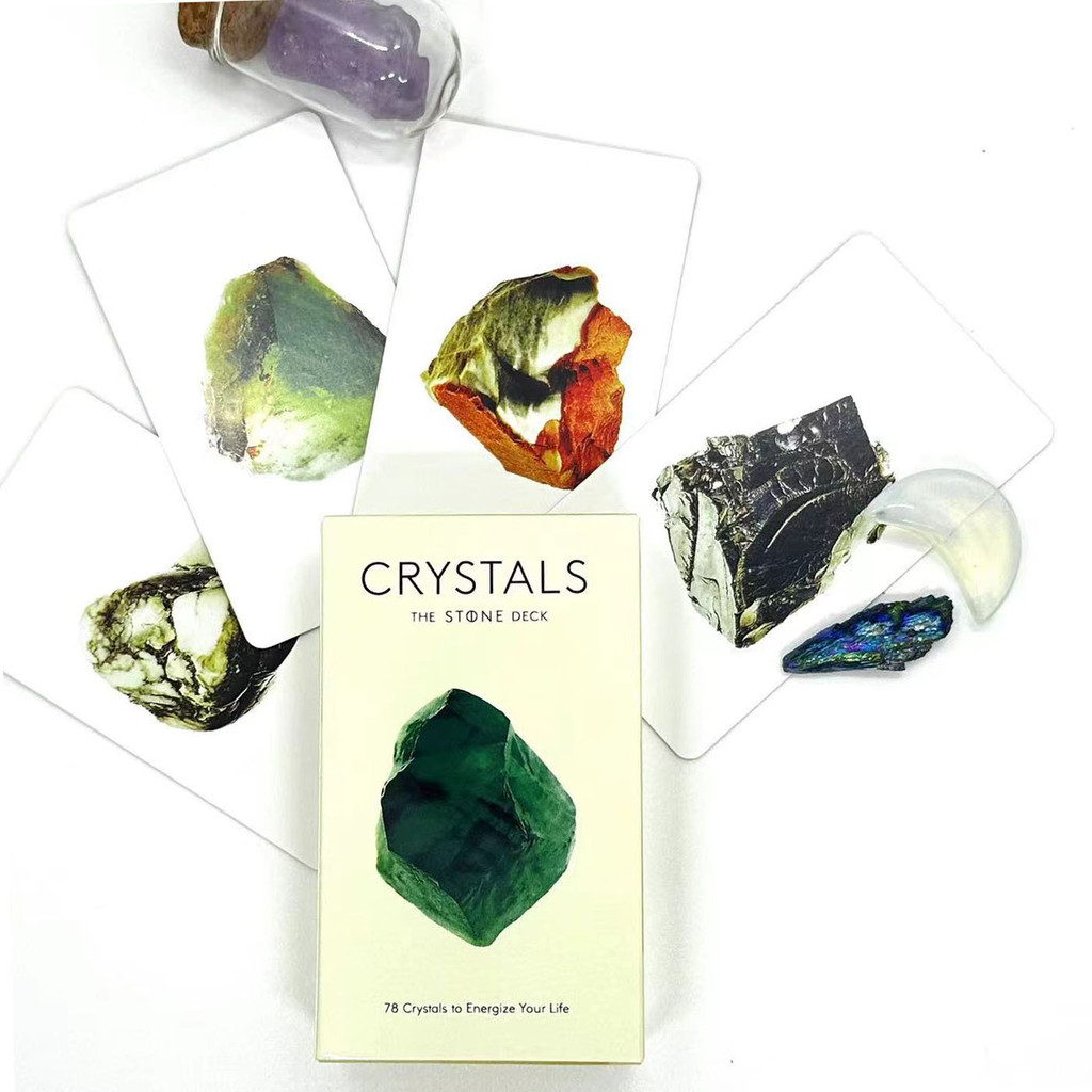 Crystal Stone Tarot Cards, 78Zhang Shen Yu Card Deck,Pure English Party ...