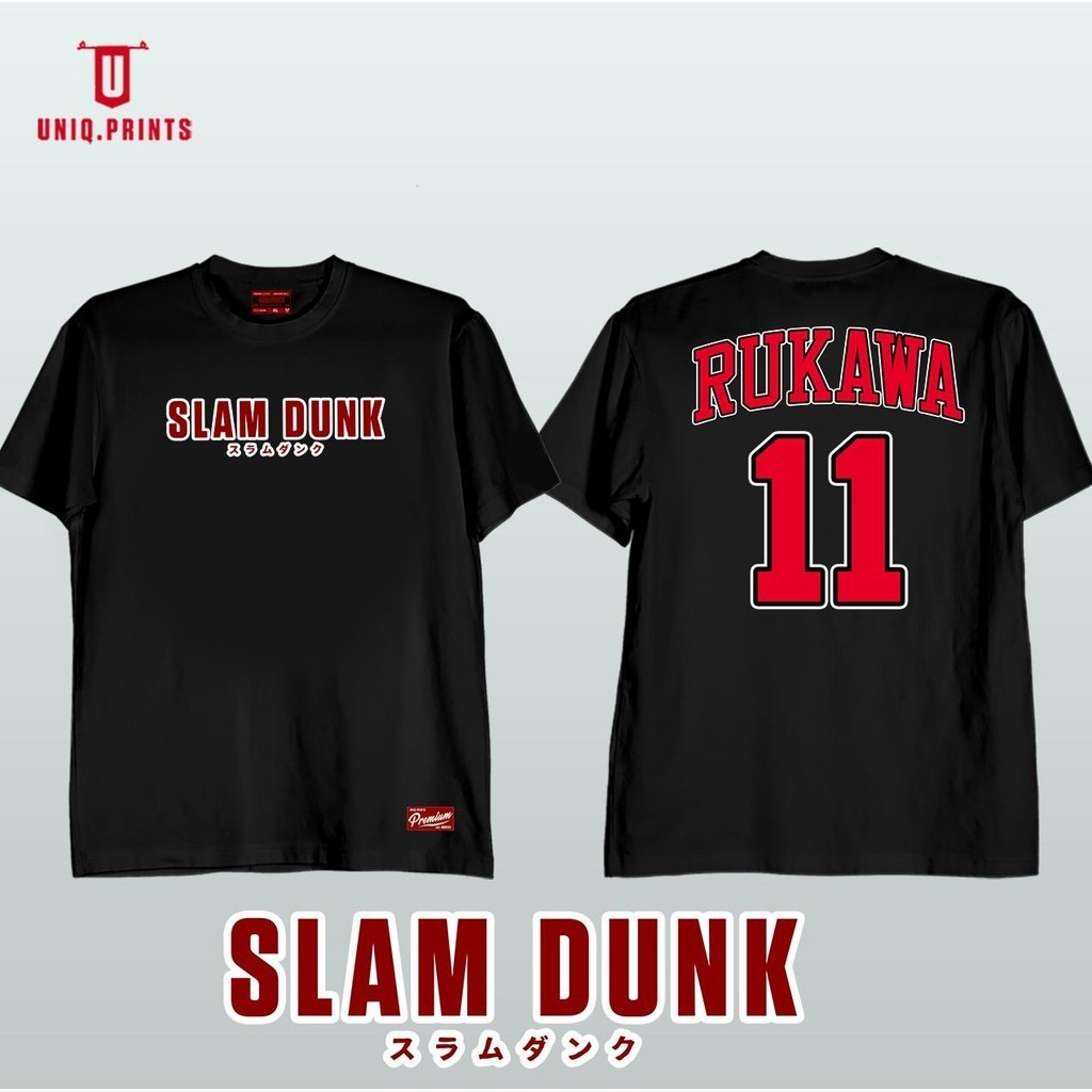 UNIQ.PRINTS SLAM DUNK RUKAWA 11 GRAPHIC COTTON TSHIRT FOR MEN AND WOMEN | Shopee Philippines