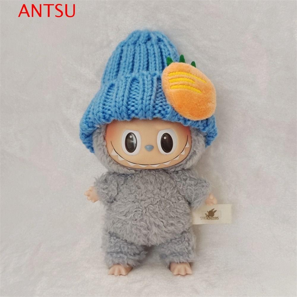 ANTSU Labubu Time Hat, Cloth Soft 15cm Cotton Doll Knitted Hat, Cosplay ...