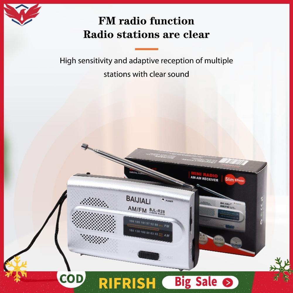 [Rifrish.ph] Digital AM/FM Radios Built-In Speaker Handheld Pocket Dual ...