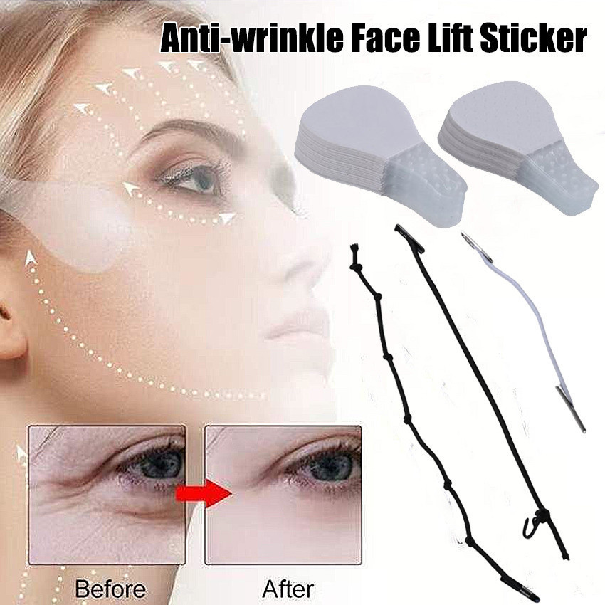 40pcs Instant Face Neck And Eye Lift Face Lift Tapes Anti Wrinkle Tape ...