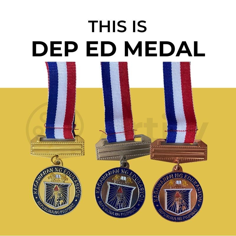 DepEd Medal Kagawaran ng Edukasyon (Gold, Silve, Bronze) | Shopee ...