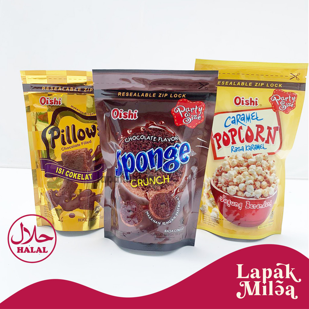 Oishi SNACK - SPONGE / PILLOW / POPCORN / RIN-BEE / SPICY SHRIMP SNACK ...