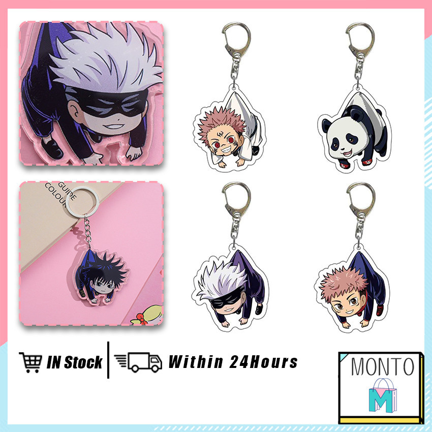Anime Jujutsu Kaisen Acrylic Keychain Key Ring Holder Yuji Ryomen ...