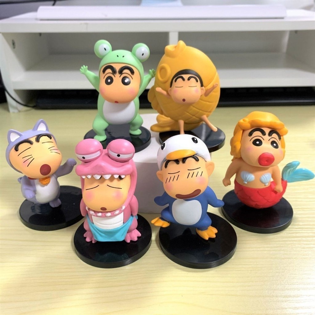Shin Chan Blind Box Animal Series Dashboard Accessory Toys Desk Decor ...