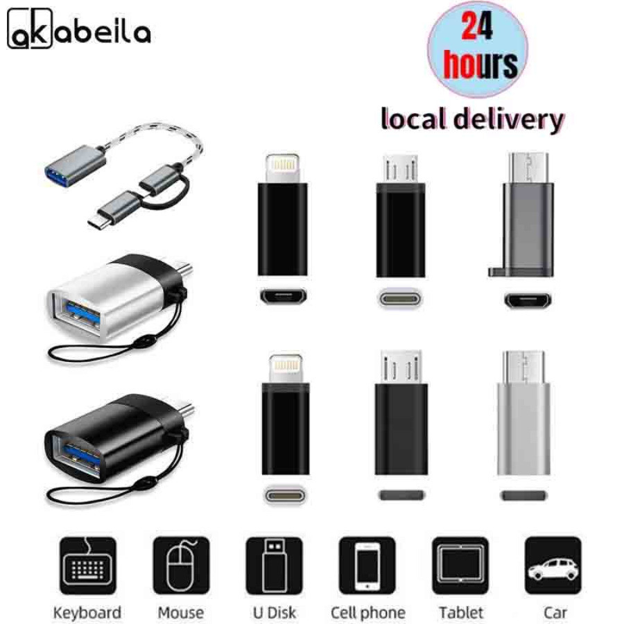 Android Switch to Micro USB Conversion Head IOS Type-C Micro USB ...