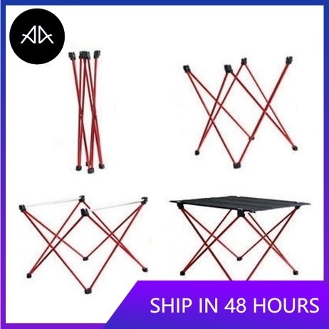 Outdoor Camping Table Portable Foldable Desk Furniture Computer Bed ...