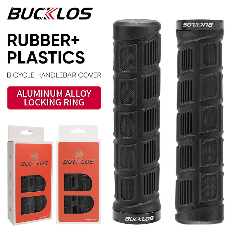BUCKLOS MTB Handle Grip Bicycle Anti-slip Handle Grips Rubber Handlebar ...