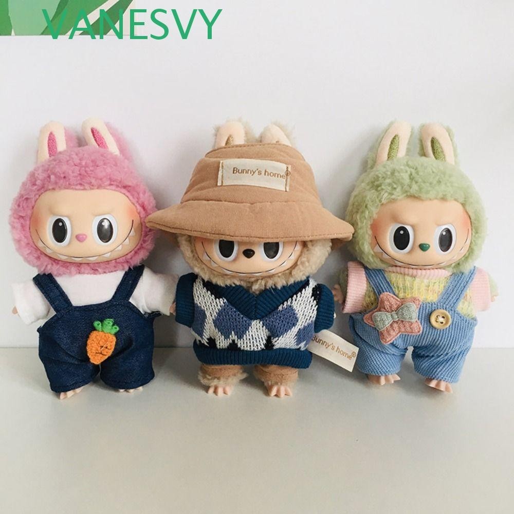 VANESVY 17cm Labubu Doll Clothes, Fashion Leisure 17cm Labubu Doll's ...