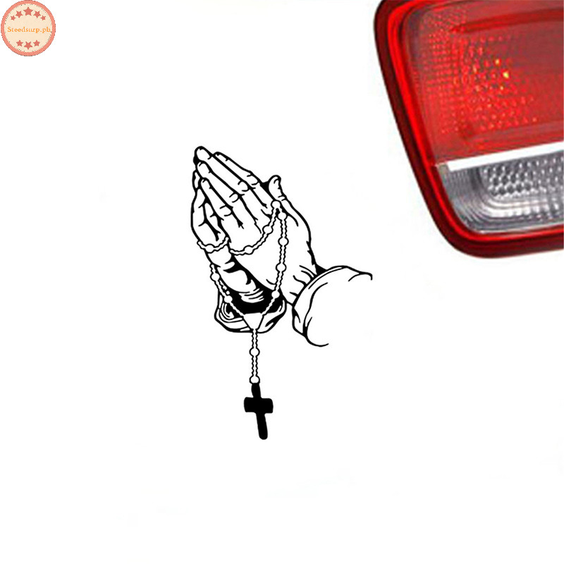 SURP Color Car Prayer Gesture Laser Stickers Car Interior Stickers God ...